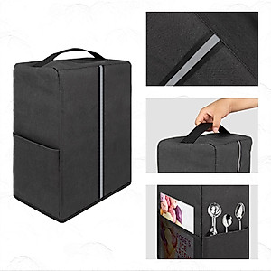 Kingshion Ice Cream Maker Dust Cover compatible with Ninja NC501 CREAMi Deluxe 11-in-1 Ice Cream & Frozen Treat Maker for Ice Cream/Ninja NC301 CREAMi Ice Cream Maker - Dark Grey