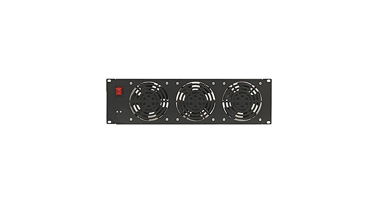 NavePoint 3 Fan Rack Mount Server Cabinet Cooling System