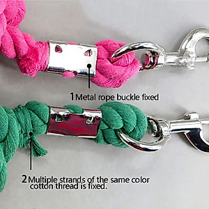 N/A Horse Lead Rope Braided Rope Thick Cotton Horse Rope Color Three-Strand Pull Horse Rope Men’s Equestrian Gift (Color : Blue)