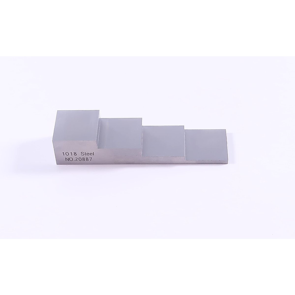 4 Step Test Block 1018 Steel Calibration Block UT Block 0.1"0.2"0.4"0.6" Thickness Step Wedge Ultrasonic Test Block Carbon Steel Block with ABS Carrying case ASTM E797