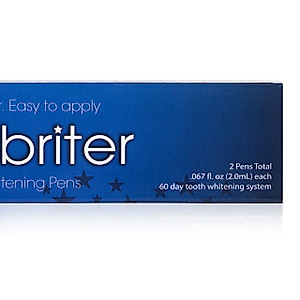 Smilebriter Teeth Whitening Gel Pens, 2 Pens :: No Peg, PPG, Artificial Flavors, or GMOs :: Gentle on Sensitive Teeth, Organic Ingredients :: Supports Dental Health, Mint Flavor