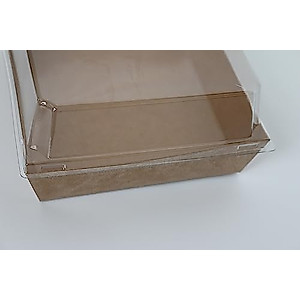 50 Count Cupcake Containers With Lids Disposable, Salad Container For Lunch Box Clear Anti-Fog Plastic Cupcake Boxes Rectangle Cake Pan Small Business Supplies Strawberry Bakery Sandwich Cake Boxes Disposable Food Containers Donuts Dessert Cups Small To G