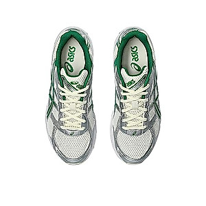 ASICS Gel-1130 Sneakers, Cream/Kale, White, Green, 5 US Women/4 US Men