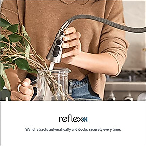 Moen S75005EVC Nio Smart Touchless Pull Down Sprayer Kitchen Faucet with Voice Control and Power Boost, Chrome