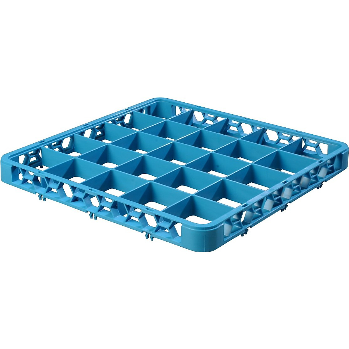 CFS RE2514 OptiClean 25 Compartment Cup Rack Extender, 3-1/2" Compartments, Blue (Pack of 6)