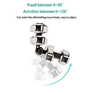 WILLQ Hinged ROM Knee Brace Adjustable Knee Immobilizer Support for ACL MCL and PCL Injury Arthritis Orthopedic Rehab Post-Operative Recovery Support Leg Stabilizer for Men Women,Right