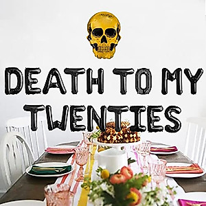 Geloar DEATH TO MY TWENTIES Balloons, RIP TWENTIES 30th Birthday Party Supplies Balloons Banner for Death to My 20s RIP Twenties RIP Youth Men Women Dirty 30 Funny 30th Bday Decorations Set of 20 PCS