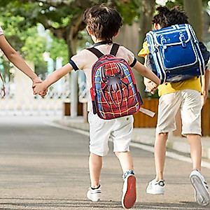 Nicexx Boys Backpacks for Elementary School Spider Cartoon Design Kids School Backpack Lightweight Durable Red SB Sb00