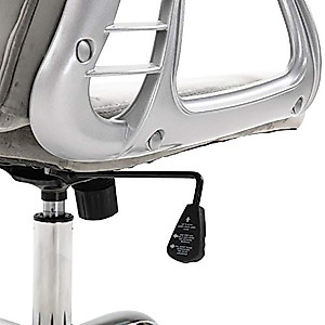 Vinsetto Vanity Middle Back Office Chair Tufted Backrest Swivel Rolling Wheels Task Chair with Height Adjustable Comfortable with Armrests, Grey