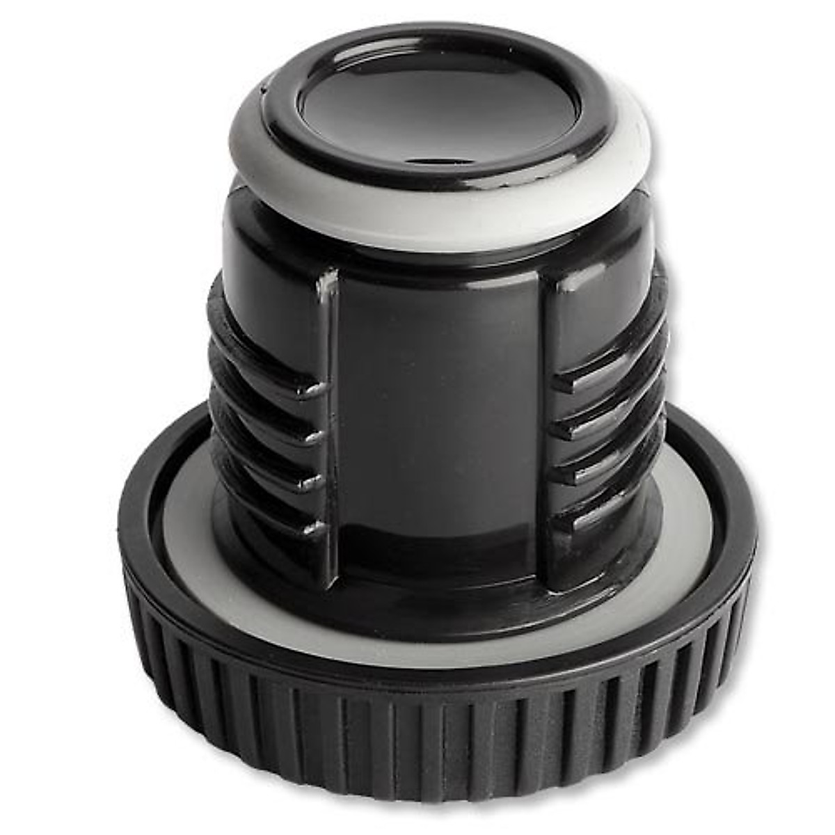 Isosteel Duo VA-9562DQ Vacuum-Insulated Thermos Flask with Quickstop Single-Hand Pouring System and 2 Screw-Off Drinking Cups 1.0 L 18/8 Stainless Steel