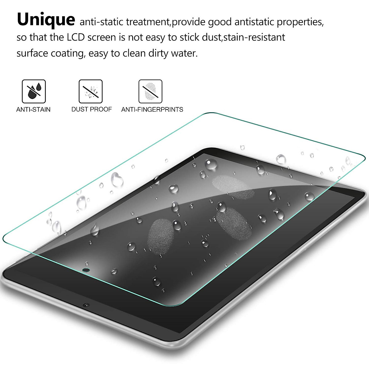 Gylint LG G Pad 5 10.1 Screen Protector Glass - Tempered Glass 9H Hardness Scratch Resistant Bubble Free Tempered Glass Screen Protector for LG G Pad 5 10.1 Inches Tablet 2019, Model:LM-T600L, T600L