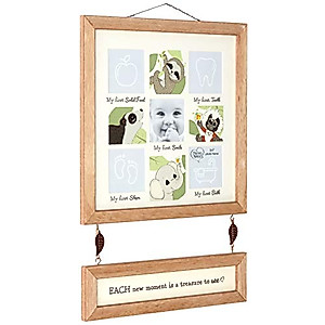 Precious Moments 193429 Each New Moment Milestone Photo Frame, One Size, Tan
