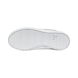 PUMA Women's CARINA 2.0 Sneaker, Puma White-Puma White-Puma Silver, 7.5