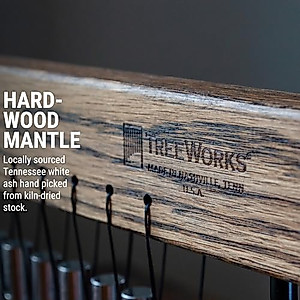 TreeWorks Chimes Medium Top Bar Chime — Made in U.S.A. — for Percussion Tables, Desks, Classroom Music, Meditation or Yoga, Includes Powder Coated Metal Stand (TRE421)