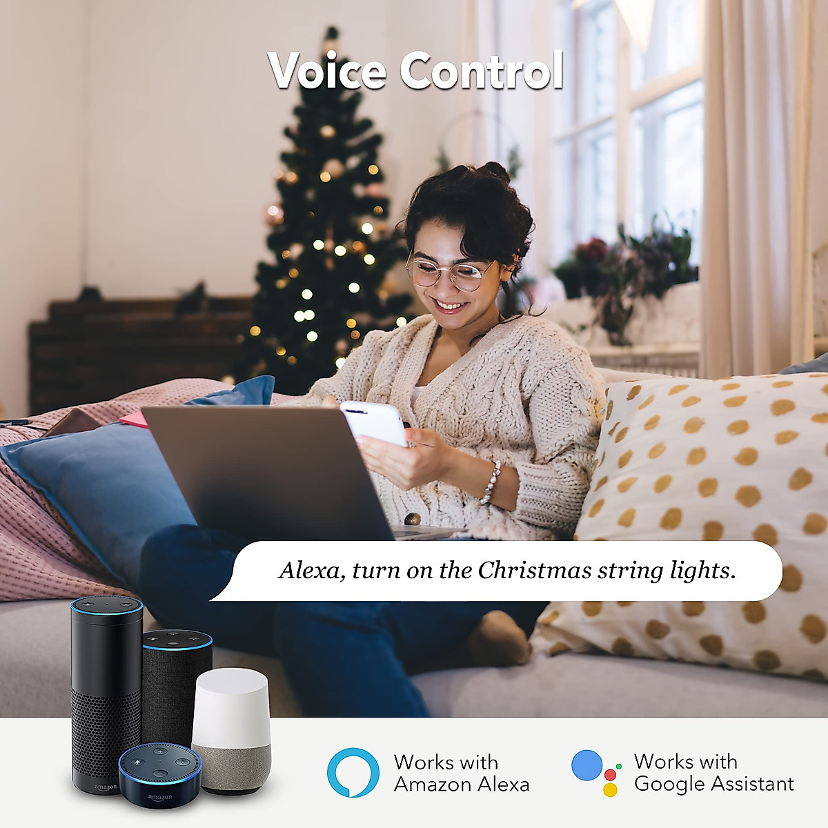 BN-LINK Smart Wi-Fi Plug Outlet Compatible with Alexa, Echo & Google Home, Remote Control, Timer Function, No Hub Required, 2.4G WiFi Only (4 Pack)