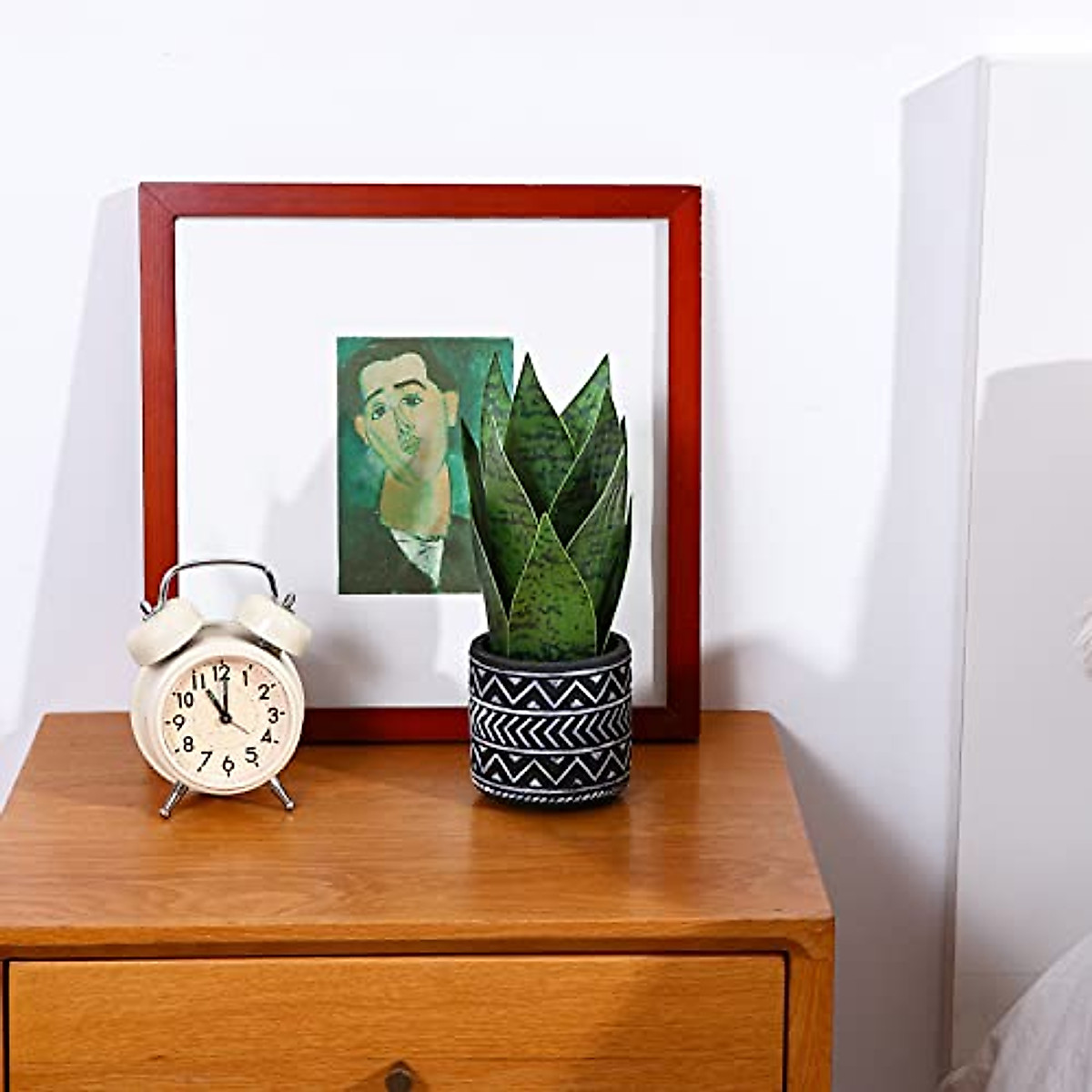 Kazeila 3 Pack Potted Fake Plants Artifical Snake Plant,Greenery Eucalyptus Leaves Plant and Flocked Sage Plant,Faux Desk Plants for Indoor Home Office Farmhouse Kitchen Bathroom Table Decor