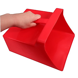 GETAJGHSD Garbage Cleaning Dustpan Household Dustpans Garden Dustpans Indoor Dustpans Industrial Dustpan Trash Scoop Upright Pans Commercial Sweeping Supplies Lobby Dustpan Red Plastic