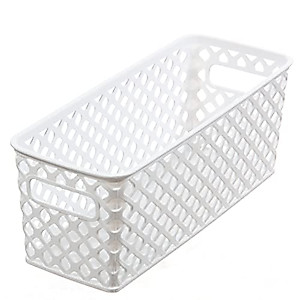 4-PIECE DECORATIVE BASKET SET 2PK, WHITE