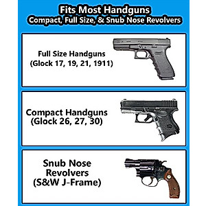 Bluestone Safety Under The Desk Holster| Bedside Holster| Wall Mounted Tactical Gun Holster| Under The Desk Pistol Gun Holder| Fits Nearly Any Handgun