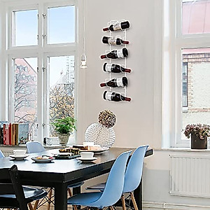 Bextsrack Towel Rack Wall Mounted Metal Wine Rack Towel Holder Organizer for Storage of Bathroom Towels, Washcloths, Hand Towels, White