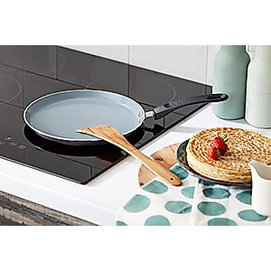 MasterClass Master Class Ceramic Non-Stick Induction Ready 24cm Eco Crêpe Pan, Silver