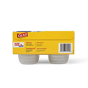 GladWare Mini Food Storage Containers | Small Round Food Containers, Mini Round Food Containers Hold up to 4 Ounces of Food | 4 oz Containers with Lids, 8 Count Set