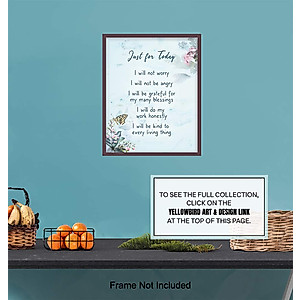 Inspirational Motivational Quotes Poster - Zen Buddhism New Age Wall Art Decor - Meditation Gift for Buddhist, Yoga Teacher, Women - Reiki Gratitude Picture Print for Spa Decor, Bathroom