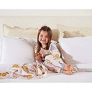 Mud Pie Muslin Swaddle, Milk and Cookies (Pink)