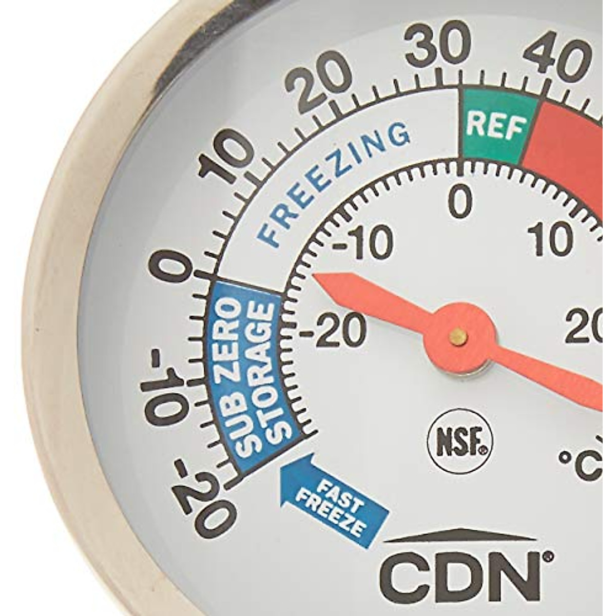 CDN RFT1 Proaccurate Heavy Duty Refrigerator Freezer Thermometer, ProAccurate Heavy Duty Refrigerator/Freezer Thermometer