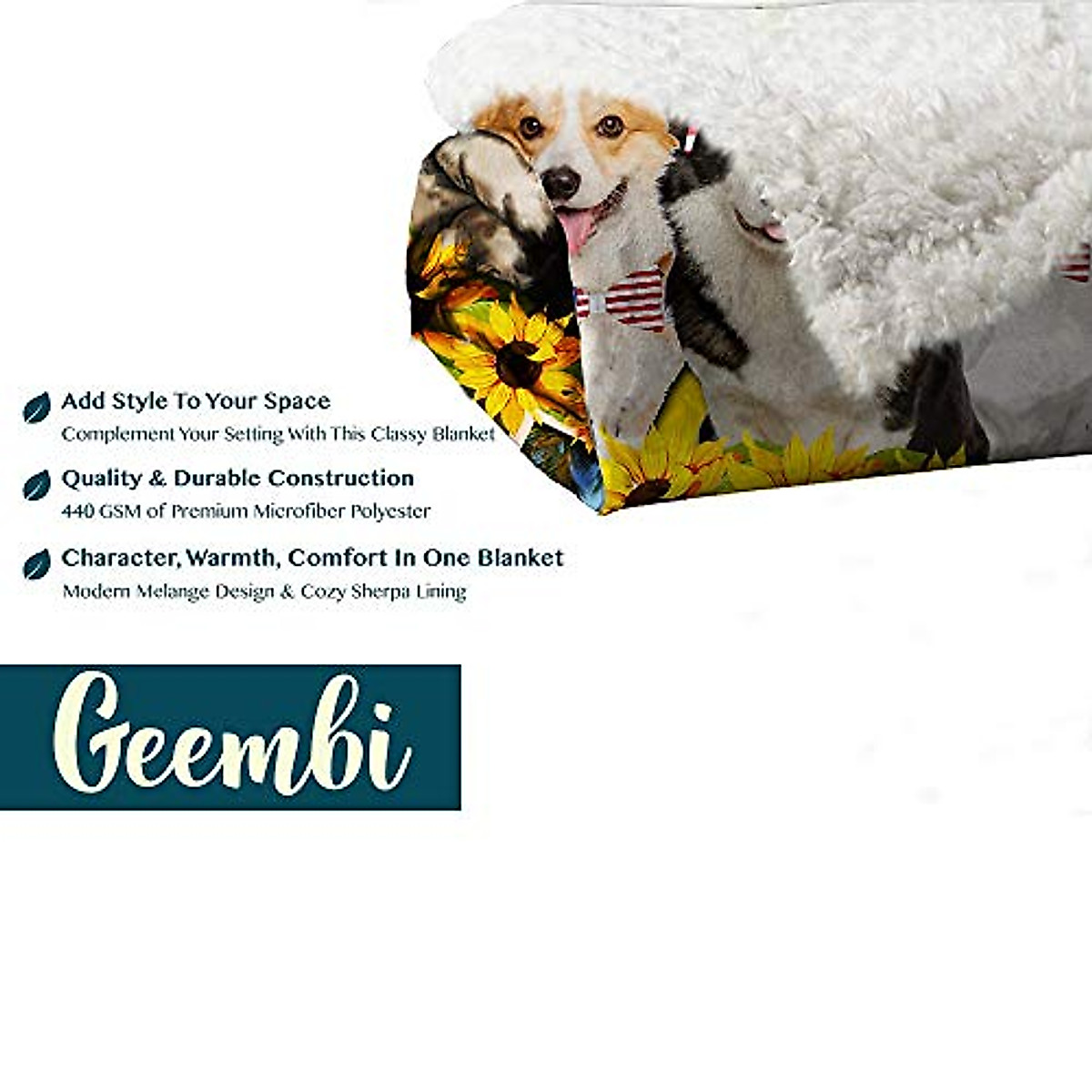 GEEMBI LGBT Sofa Blanket TH673, Adult Sherpa Fleece Throw Blankets Bedding Blanket Reversible -Decorative Blanketed - Artwork Sherpa Blanket - Best Gift 2019