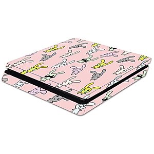 MightySkins Skin Compatible with Sony PS4 Slim Console - Bunny Bunches | Protective, Durable, and Unique Vinyl Decal wrap Cover | Easy to Apply, Remove, and Change Styles | Made in The USA