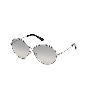 Tom Ford FT0564 18C Shiny Rhodium Rania Round Sunglasses Lens Category 2 Lens M