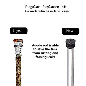 (2-pack) RV Water Heater Anode Rod - Magnesium Anode Rod 3/4'' NTP Thread - Tank Corrosion Protection, Camper Element with Suburban Water Heater 232767 & Mor-Flo Water Heater Tanks - 9.25" Long