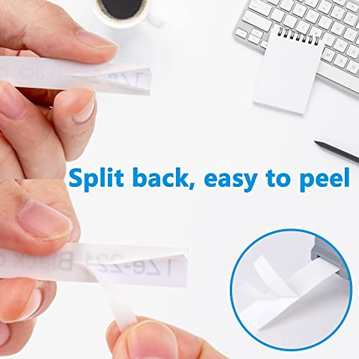 Hehua Compatible TZe-FX231 Flexible Label Tape Replacement for Brother TZeFX231 Cable Label Black on White 0.47" x 26.2' Work for P-Touch PT-D210 PT-D400 PT-H100 PT-D200 PT-D600 Labelmakers, 5 Pack