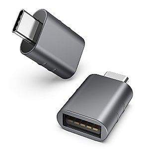 Syntech USB C to USB Adapter Pack of 2,USB C to USB3.0 Female Adapter Compatible with iPhone 15 MacBook Pro Air, other Type C or Thunderbolt Devices