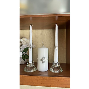 Magik Life Unity Candle Set for Wedding - Wedding Unity Set for Reception and Ceremony - Candle Sets - 6 Inch Pillar and 2 * 10 Inch Tapers
