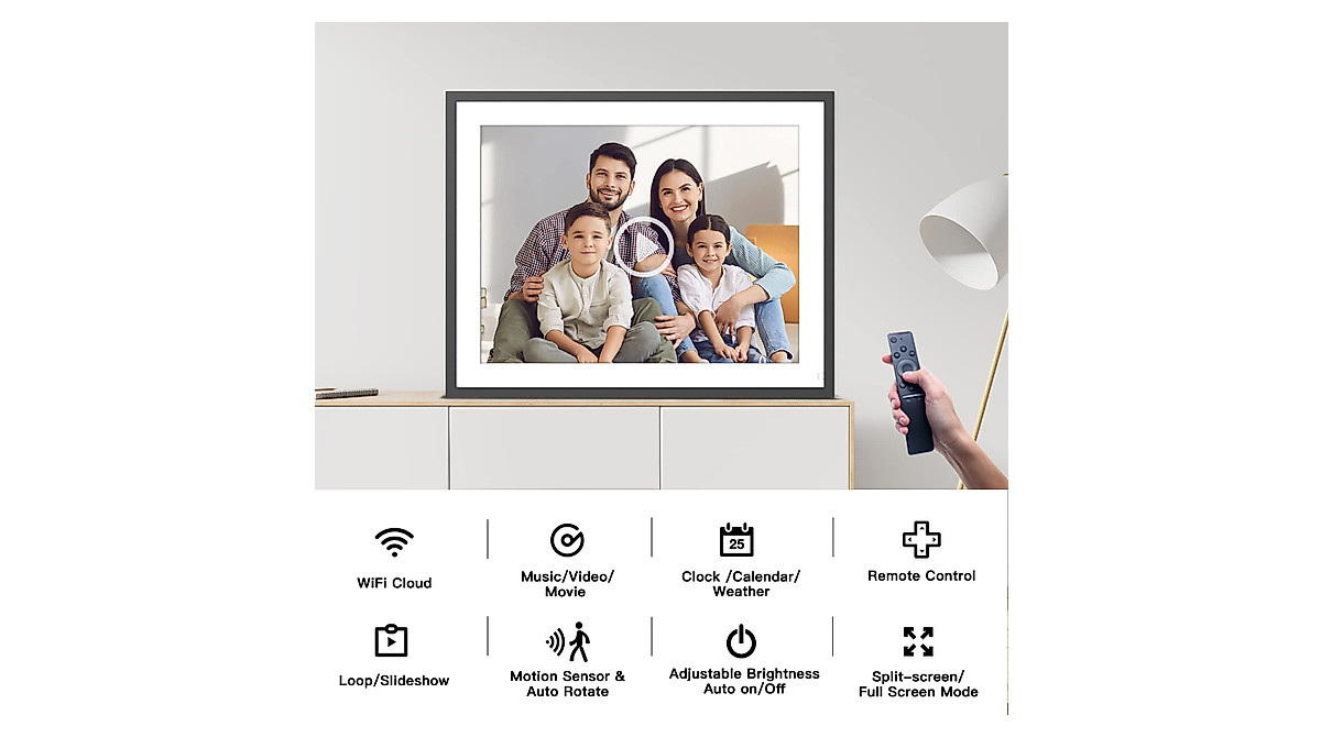 17-Inch WiFi Digital Photo Frame - Share Memories Easily