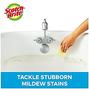 Scotch-Brite Dobie Pads, Dobie Sponge for All Purpose Cleaning of Kitchen, Bathroom, and Household, Non Scratch Dobie Cleaning Pads Safe for Non-Stick Cookware, 12 Dobie Pads