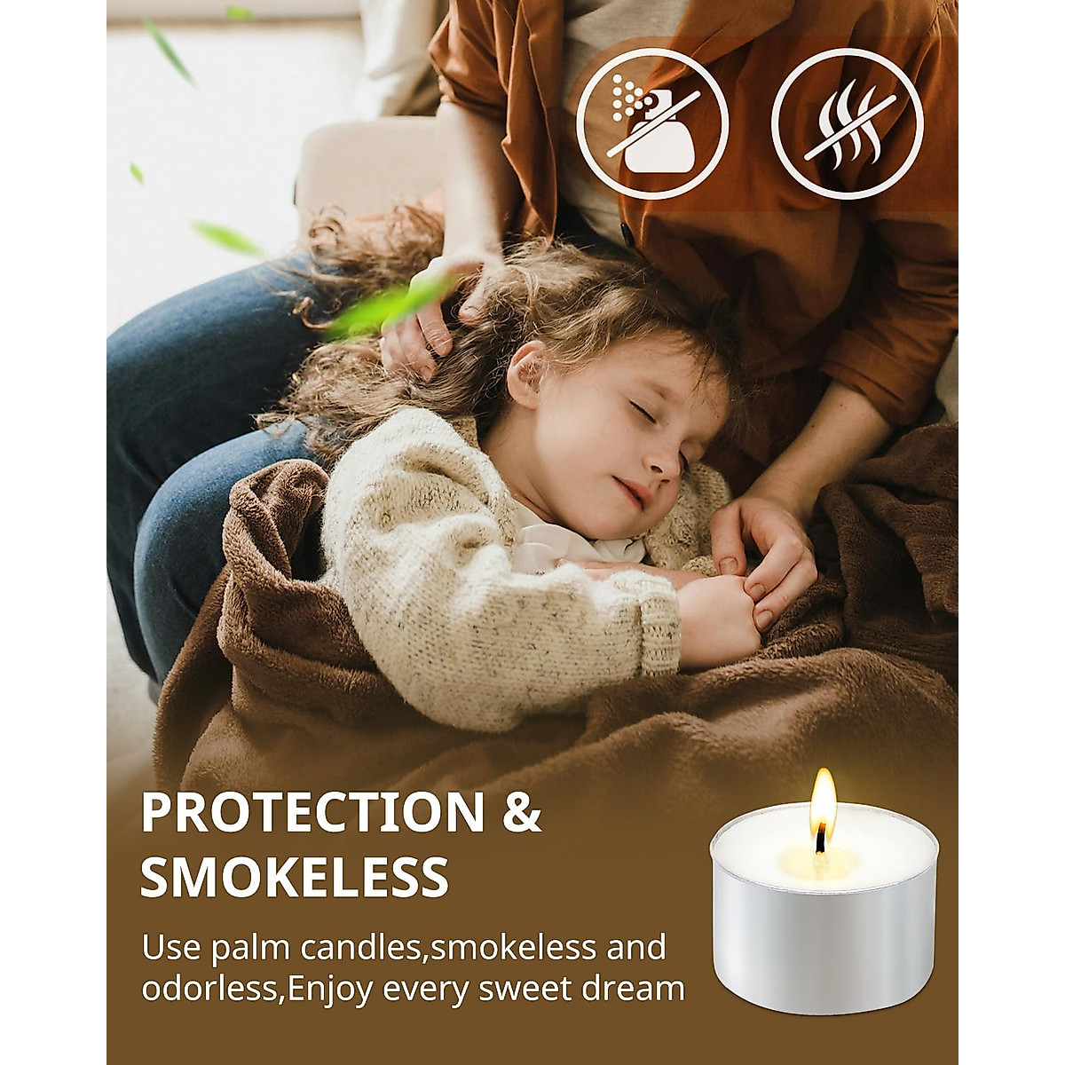 Tealight Candles 4 Hours Clean Tea Candles 240 Pack, Long Burning White Unscented Tea Candles for Weddings, Home, Pool,Shabbat