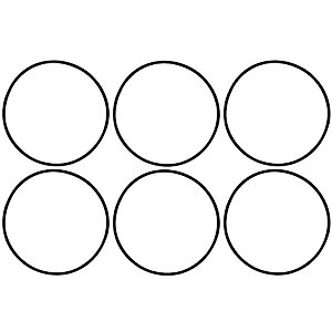 AppliaFit O-Rings Compatible with GE KWGE25RG & WS03X10038 for GE 2.5 Inch Water Filter Housing Models GXWH01C, GXWH08C, GXWH04F, GXWH20F, GXWH20S, GXRM10, GXRM10G, GXRM10RBL & GX1S01R (6-Pack)