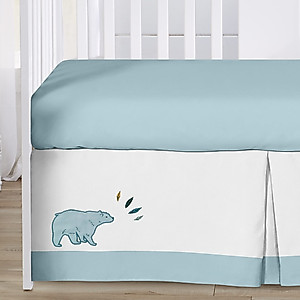 Sweet Jojo Designs Bear Mountain Watercolor Baby Boy Crib Bedding Set 4 pieces