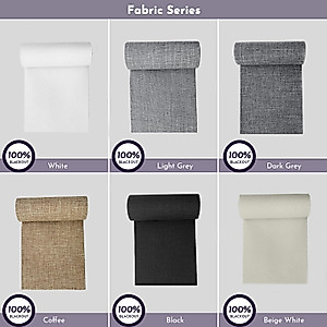 Graywind Vertical Blinds Privacy Reversible Blackout Vertical Blind Track Slats Set for Home Office (Fabric Samples)