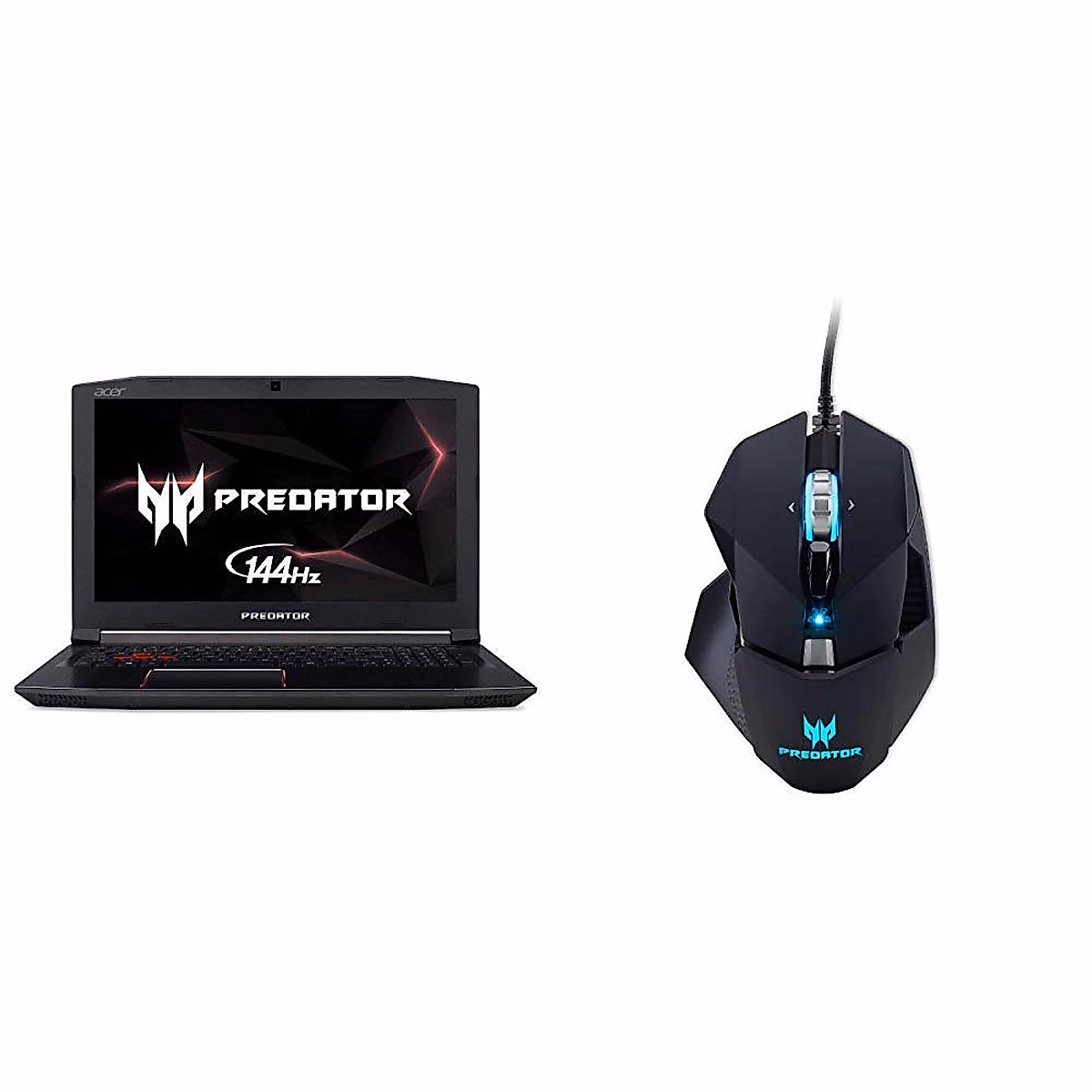 Acer Predator Helios 300 Gaming Laptop PC, 15.6" & Acer Predator Cestus 510 RGB Gaming Mouse
