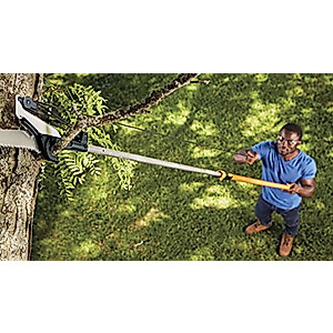 Fiskars 12 Foot Extendable Pole Saw & Pruner, Orange (393951-1001)