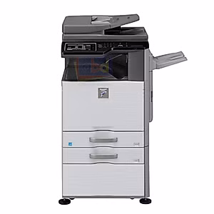 Sharp MX-M365N Tabloid/Ledger-Size Monochrome Laser Multifunction Printer - 36ppm, Copy, Print, Network Print, Color Network Scan, E-Mail, Auto Duplex, Wireless Network, 2 Trays, Stand (Renewed)