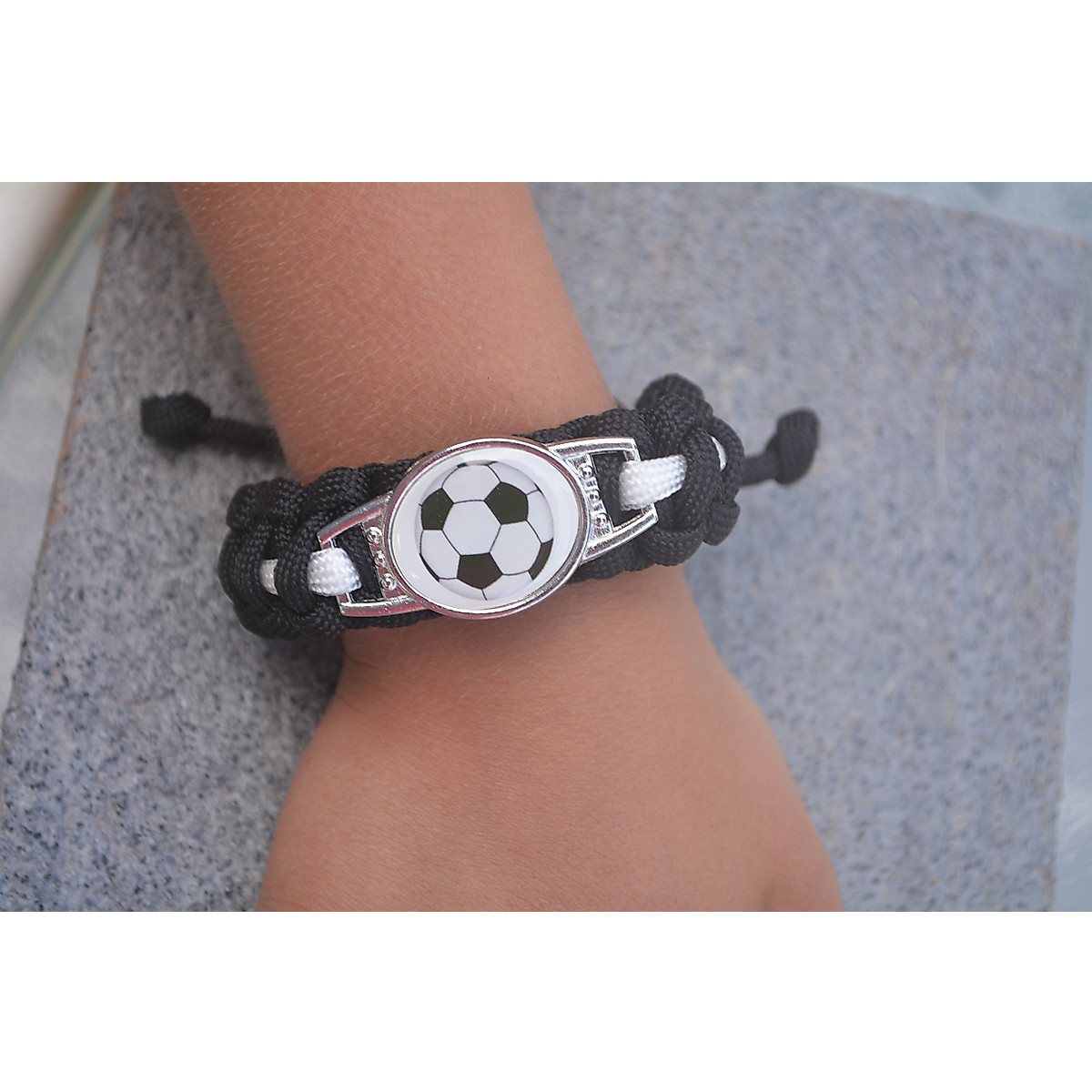 Infinity Collection Soccer Bracelet, Soccer Jewelry, Adjustable Unisex Soccer Paracord Bracelets - Soccer Gifts For Boys and Girls, Soccer Accessories, Soccer Team