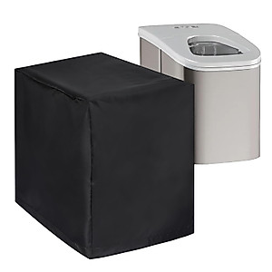 FlexiDapt Ice Maker Cover, Universal Waterproof Shield for Countertop Appliances in Home, Garage and Office, Black