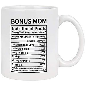 Mom Coffee Mug Mom Nutritional Facts Mugs for Mom from Daughter Son Funny Mom Coffee Mug for Mom for Women Mom Coffee Cups 11 Oz White