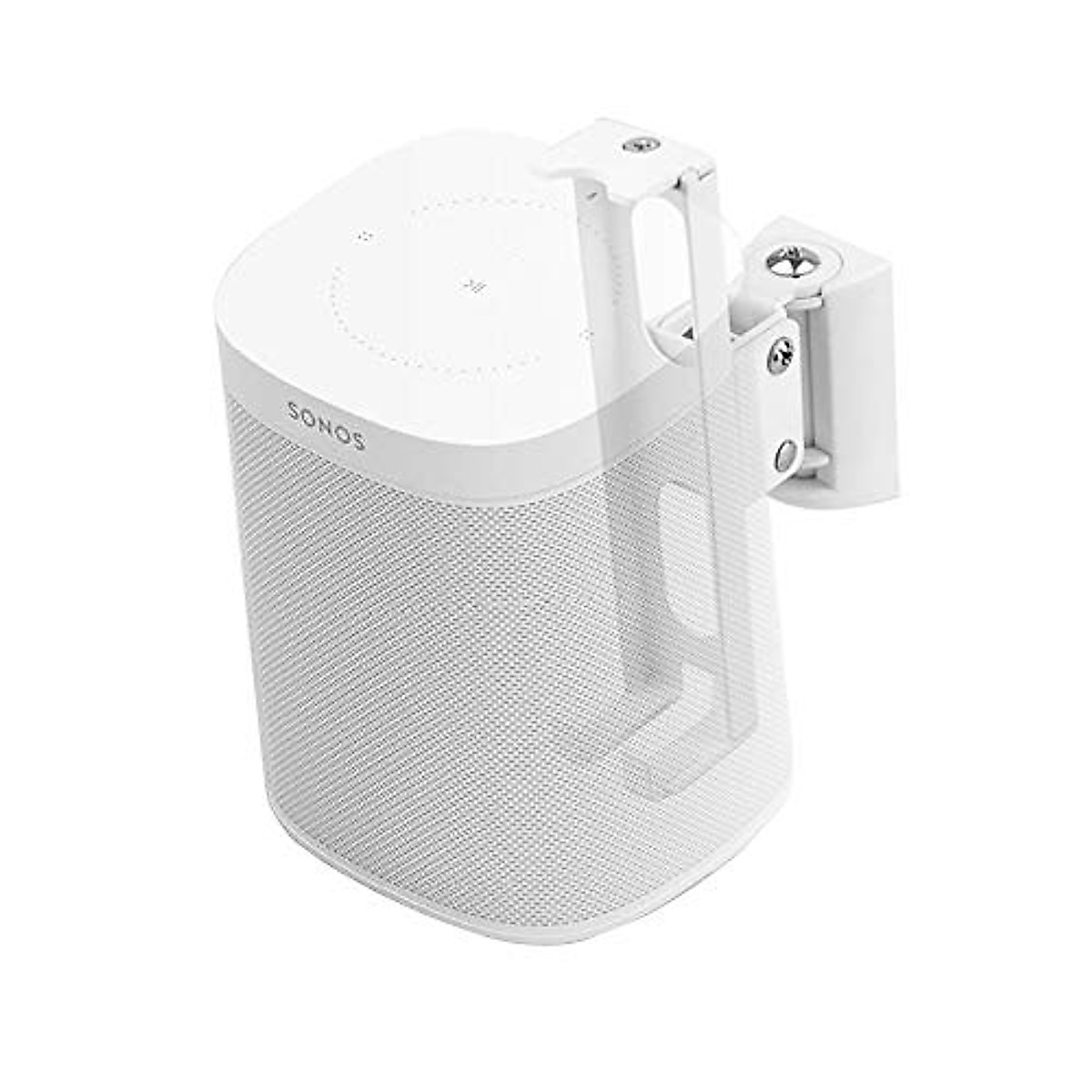 EMAQUIN Wall Mount Bracket for SONOS ONE/SONOS ONE SL/SONOS Play 1 Speaker (Swivel and Tilt,Compatible with Both SONOS ONE/ONE SL/SONOS Play 1, White)