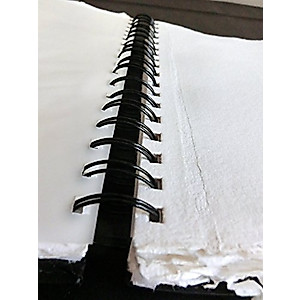 Indigo Artpapers 9" x 12" 100% Cotton Handmade Paper in WiroPad, 300 GSM, 24 Sheets/Pad (CO300912CPWP)